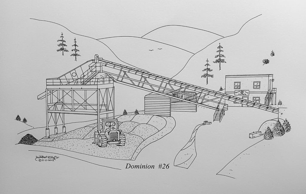 Coal Mining pen and Ink prints - Choose from (6) different scenes - (p ...